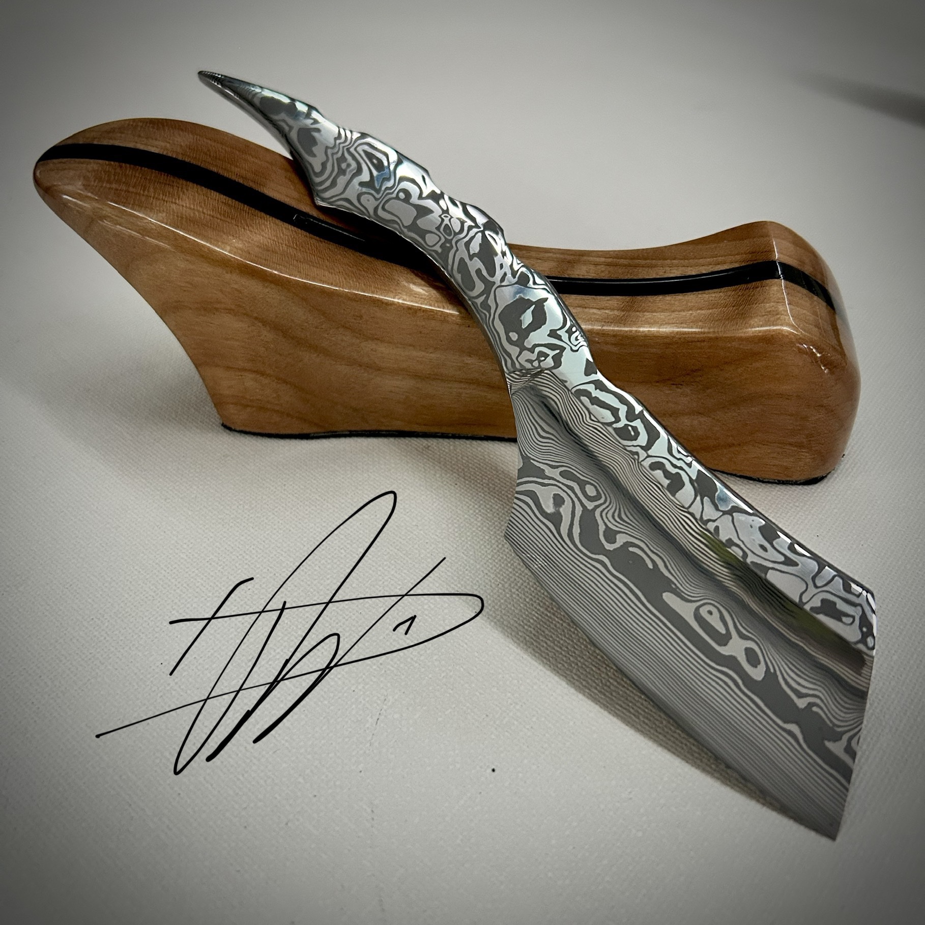 Woolfblades 349 Custom Made in a Vinland Damasteel razor ,And the ...